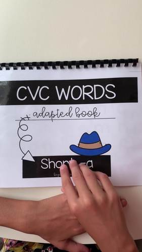 CVC Short -A Adapted Books (PDF + interactive digital) by Diana T Sylvander