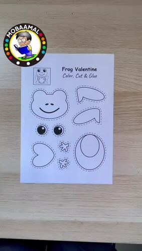 Valentine's Day Craft: Valentine Frog Craft Activity | Valentines Day ...