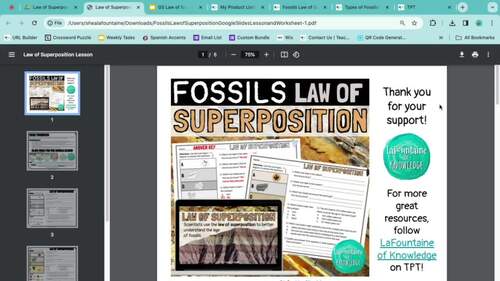 Fossils Law of Superposition Relative Dating Google Slides Lesson and ...