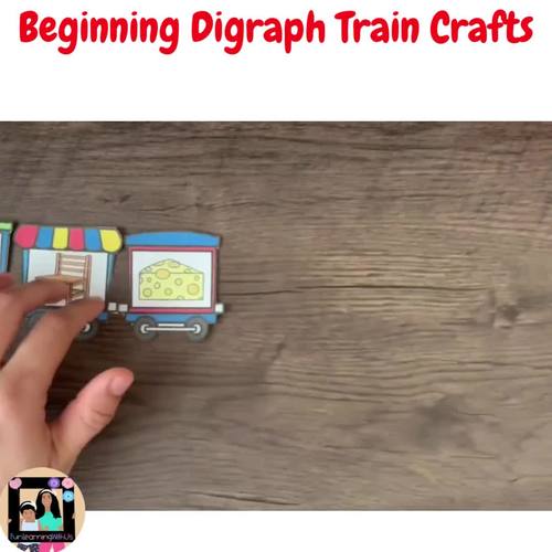 Beginning Consonant Digraph Train Crafts Ch Sh Th Wh Wr Qu Kn Ph Activity