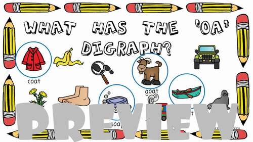 Vowel Digraph OA Worksheets, game and PPT Slides by Miss YCWang | TPT