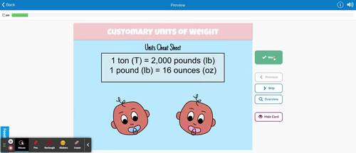 5.MD.1/5th Grade: Convert Units of Measure - Customary Units of Weight ...