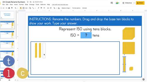 Rename Numbers 4th Grade Math Interactive Digital Activity | TPT