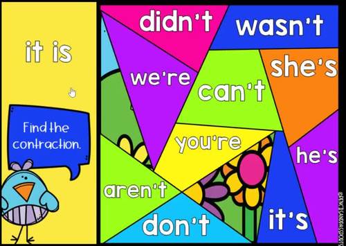 Digital Contractions Game Practice {Google Classroom} by Pencils and ...