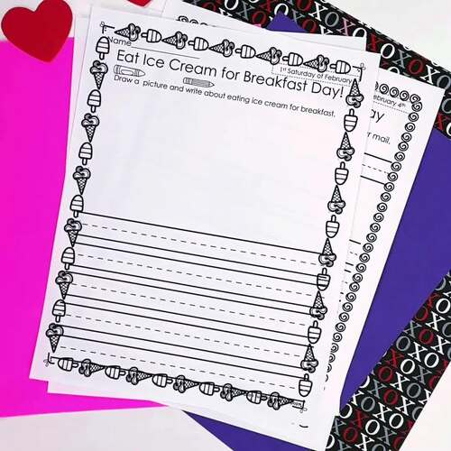 #PrimaryMLK24 February Valentine's Day Writing Prompts for First ...