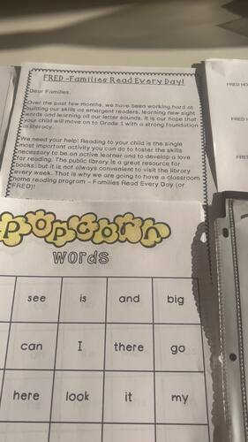 Kindergarten Home Reading Packet: Fun Activities for Early Literacy Success