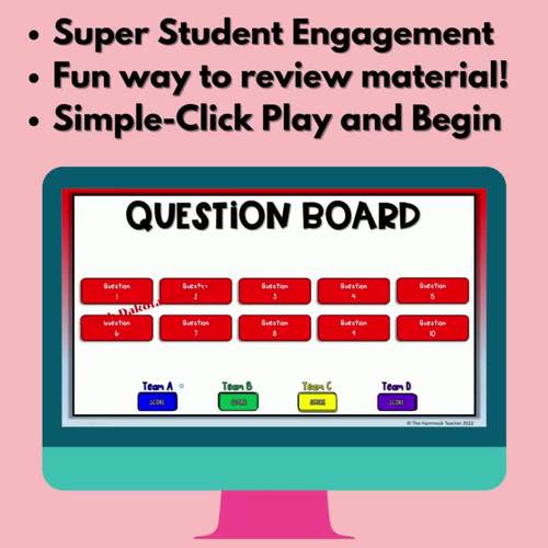 United States Digital Game American Geography by The Hammock Teacher