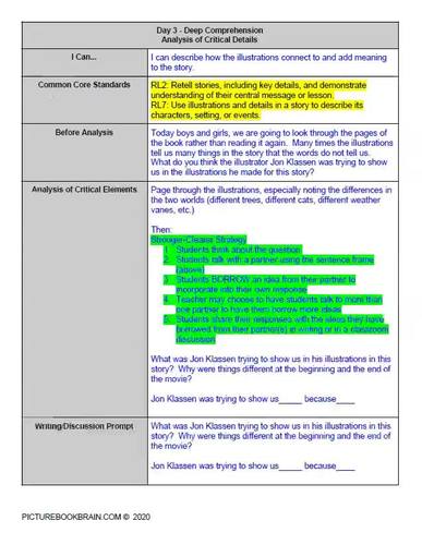Sam and Dave Dig a Hole by Mac Barnett Lesson Plan and Google Activities