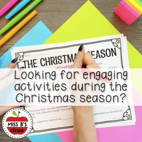 Christmas Printable Religion Activities by Miss B's Class | TpT