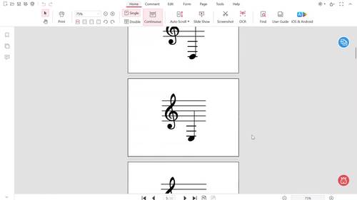 Treble Clef Quarter Notes Flashcards Bundle | Music Note Reading | Beginner
