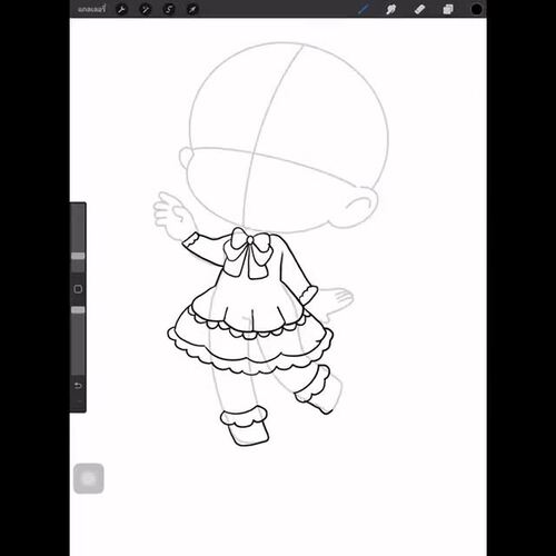 500 Base chibi Procreate body pose stamps ,Procreate chibi pose stamps