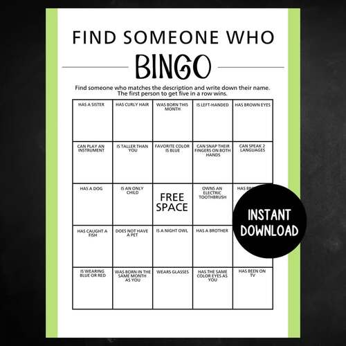 Classroom Icebreaker, Printable Back To School Bingo, Classroom ...