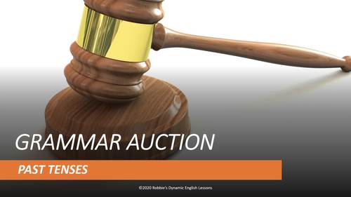 Grammar Auction: Past Tenses. Distance Learning | TPT