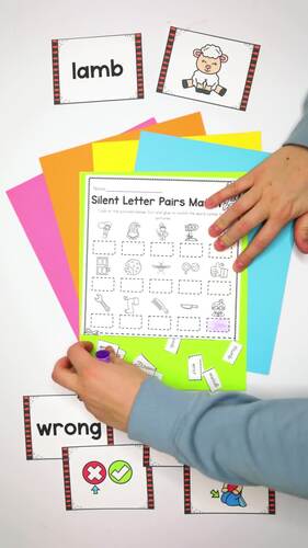 Silent Letters KN, WR, GN, MB Word Work - Silent Letter Pairs Activities