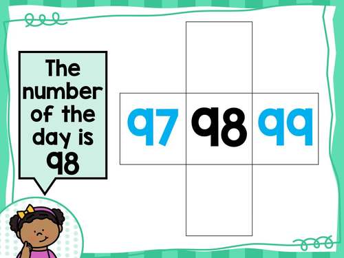 Number of the Day Slides by Lucy's Lunchbox Learning | TPT