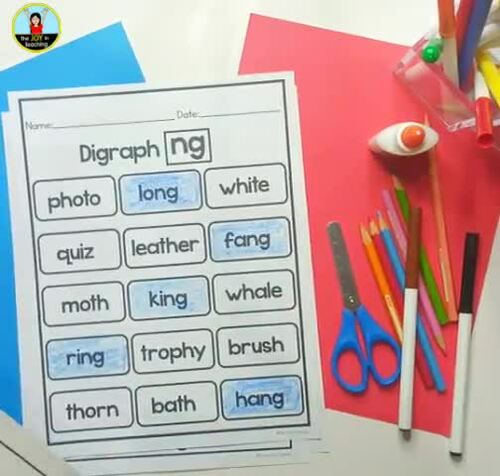 Digraph NG Activity by The Joy in Teaching | TPT