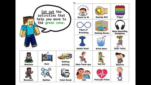 Minecraft Inspired Emotional Regulation Toolkit | SEL, Coping Tools ...