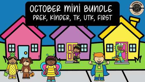 Halloween October Morning Work Mini Bundle PreK Kindergarten First TK UTK