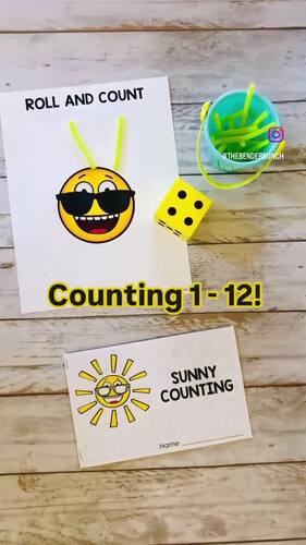 Counting 1 - 12 - Fine Motor, Numbers, Number Words, & Ten Frames