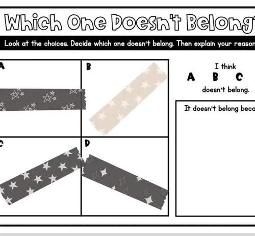 Math Warm Up Which One Doesn't Belong September by Mona Math | TPT