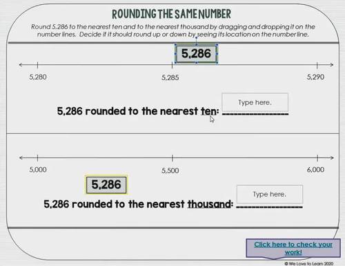 Digital Rounding Activities for Google Slides by We Love To Learn