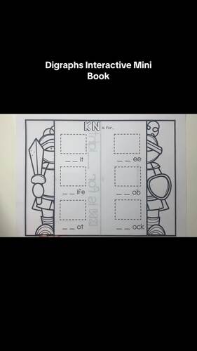 DIGRAPHS!!! Interactive mini books!! by La Llama Bilingue | TPT