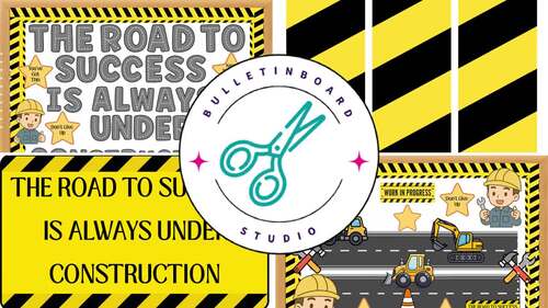 Construction-Themed Bulletin Board | Growth Mindset Classroom Display
