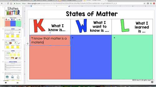 States of Matter Readings, Activities, and Experiments Google Classroom