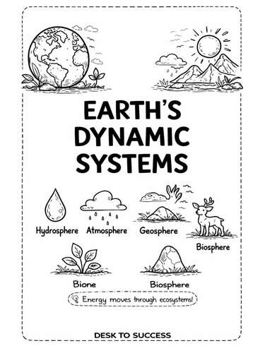Earth Systems Worksheets & Slides | Ecosystems, Biotic & Abiotic, Biomes