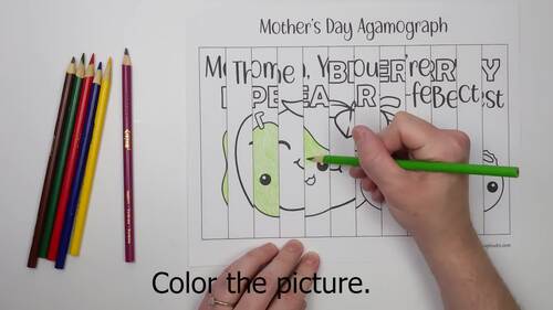 Mother's Day Printable Crafts Agamograph Card Writing Activity Acrostic ...