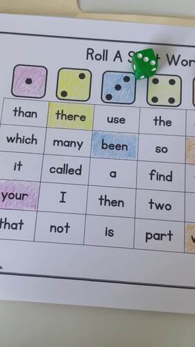 Roll A Sight Word Game | Sight Word Practice for the First Set of 100 ...