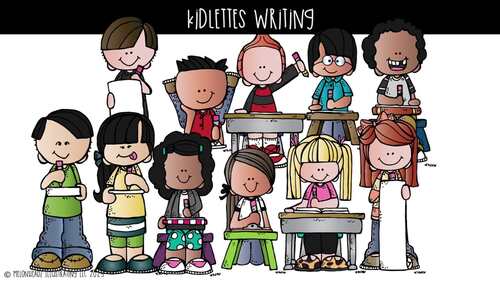 Kidlettes Writing clip art, Writers clip art COLORED Version | TPT