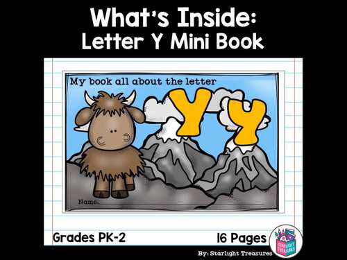 Alphabet Letter of the Week: The Letter Y Mini Book by Starlight Treasures
