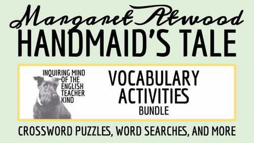 The Handmaid's Tale Vocabulary Games and Activities Bundle for Google Drive