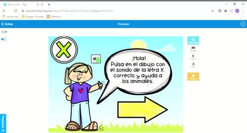 BOOM CARDS Letra X | Sonidos iniciales del alfabeto | Alphabet in Spanish