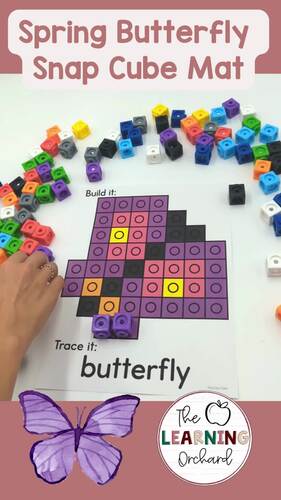 NO PREP Spring Snap Cube Mats for Fine Motor Skills in March, April ...