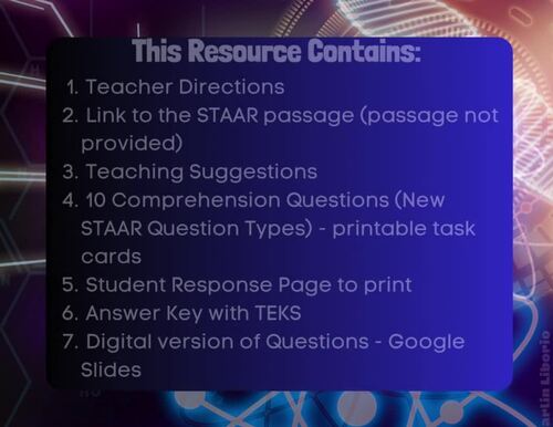 5th Gr.-Reading Comprehension- Nonfiction-Robot-STAAR New Question ...