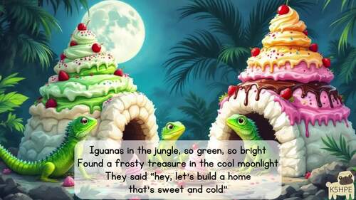 Music: Iguana Ice-Cream Igloos Song Classroom Songs Reading Lyrics Sing ...