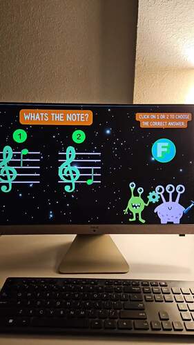 Alien Treble Clef Interactive Elementary Music Activity Game | TPT