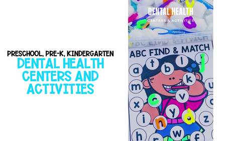 Dental Health Centers and Activities for Preschool and PreK | TPT