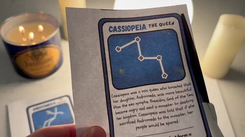 Constellation Cards for Kids, Night Sky Flashcards for Stargazing