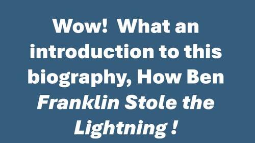 Wonders-How Ben Franklin Stole the Lightning, Grade 4-Intro ...