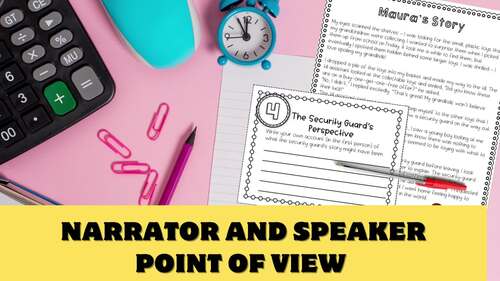 Narrator Point of View Passage and Reading Comprehension Task Cards ...