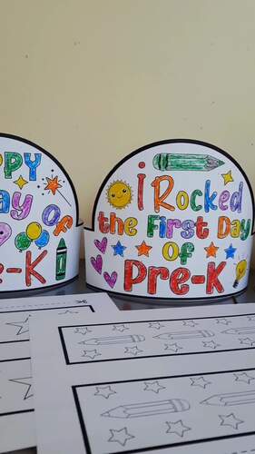 First Day of School Crown - Pre-K, Kindergarten and First Grade | Back ...