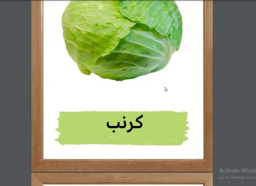 Vegetables fruits emotions colors flashcards in arabic - Arabic Bundle ...