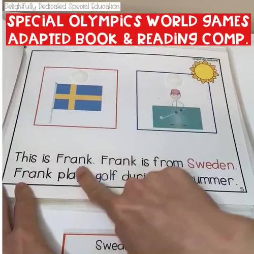 Special Olympics World Games ADAPTED BOOKS for Special Ed | TpT