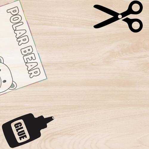 Polar Bear Craft Template-Winter Animals Bulletin Board Craft-Cut ...