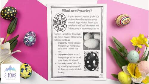 Ukrainian Pysanka Booklet - Traditional Easter Eggs Activity Booklet