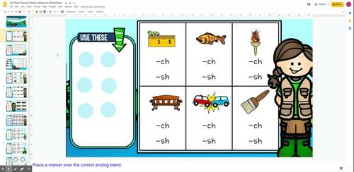 First Grade No-Prep ELA and Math Worksheets - Fishing Theme by Calm and ...