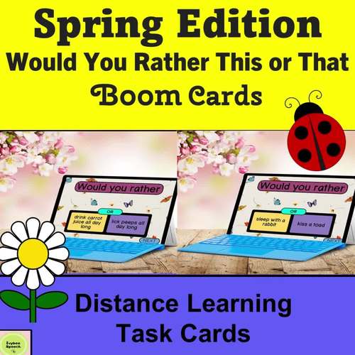 Social Decision Making Spring Digital Boom Cards by Ivybee Speech